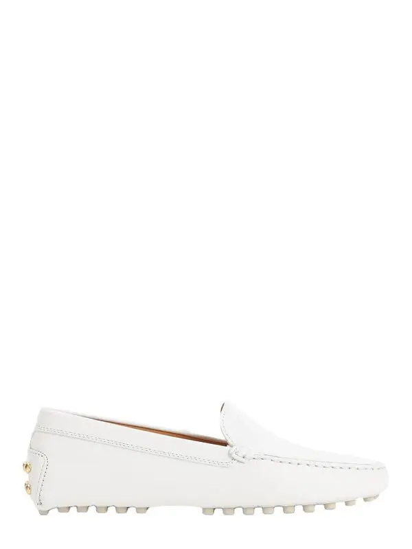 TOD'S Leather Loafers - White