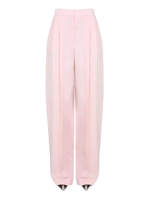 Alexander McQueen Wide Leg Pants - Pink