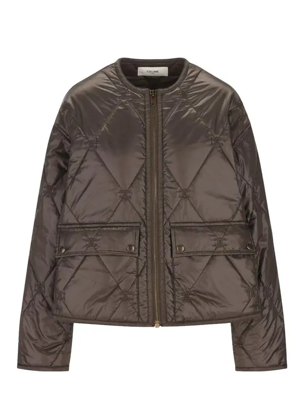 Celine Quilted Nylon Jacket - Multicolor