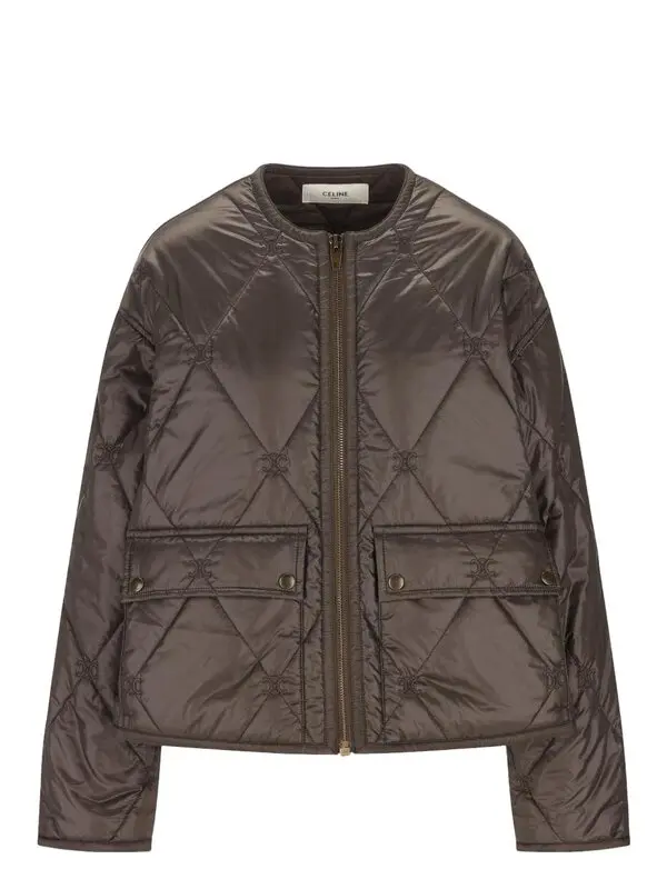 Celine Quilted Nylon Jacket - Multicolor