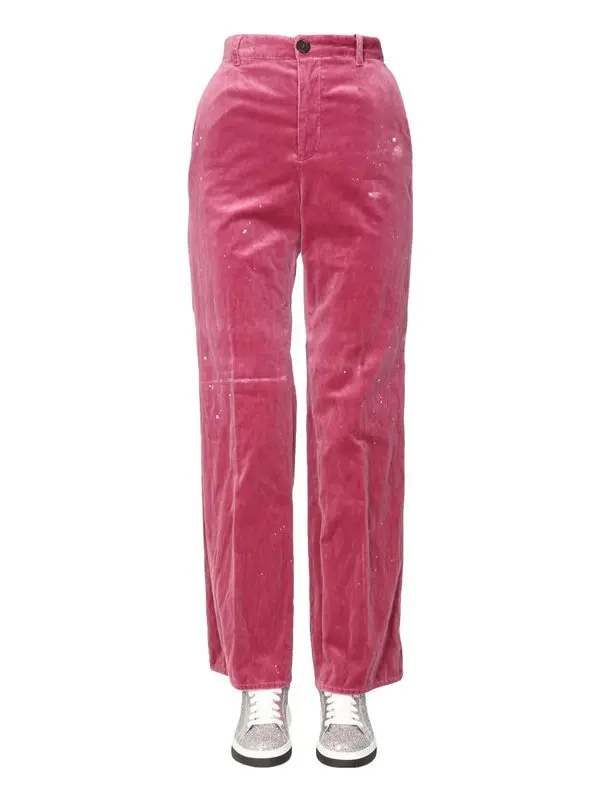 Dsquared2 Roadie Velvet Pants - Pink