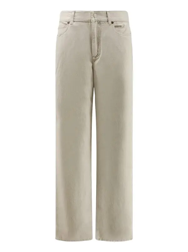 Fendi Beige Denim Trousers - Multicolor