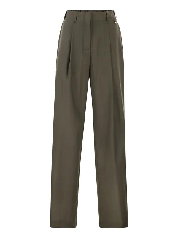 Herno Tropical Wool Trousers - Multicolor