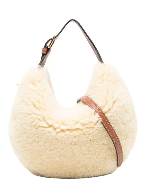 Celine Lulu Teen Shearling Hobo Bag - Multicolor