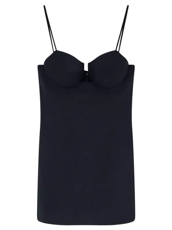 Givenchy Cutaway Satin Mini Dress - Black