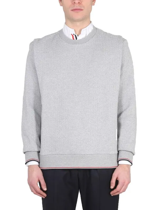 Thom Browne Herringbone Jersey - Gray