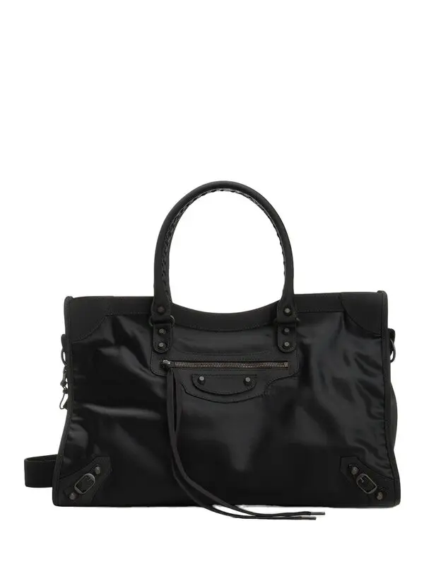 Balenciaga Le City Large Nylon Bag - Black