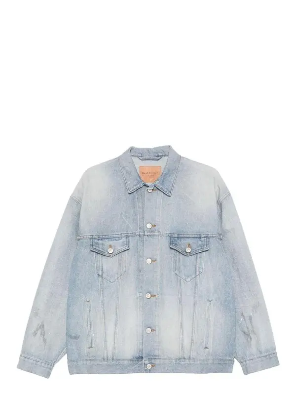 Balenciaga Denim Cotton Jacket - Multicolor