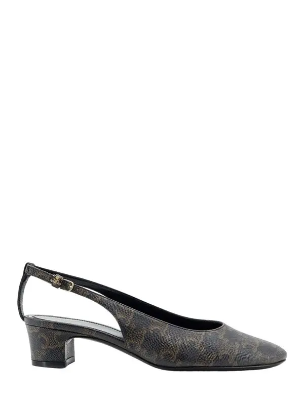 Celine Neo City Triomphe Coated Canvas Décollet - Multicolor