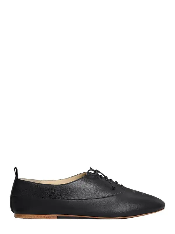 Celine Perforated Richelieu Shoes - Black