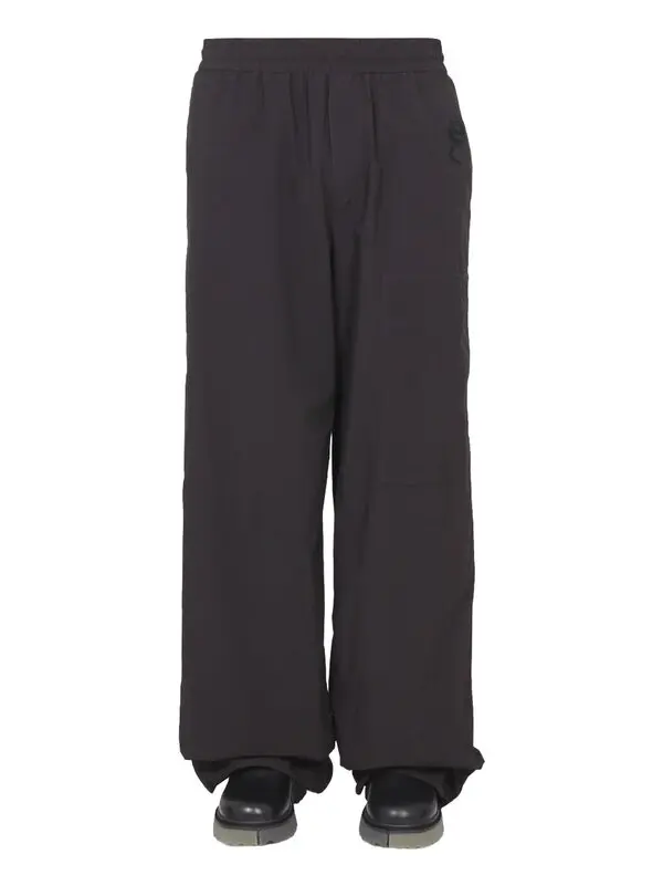 Off-White Wide Leg Pants - Black