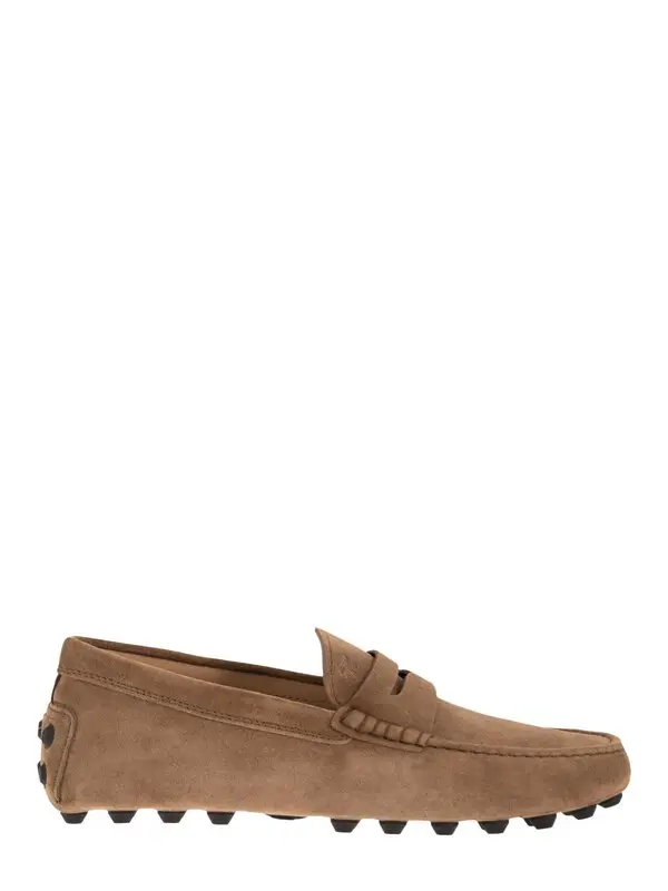 TOD'S Suede Moccasin Moccasin - Cream