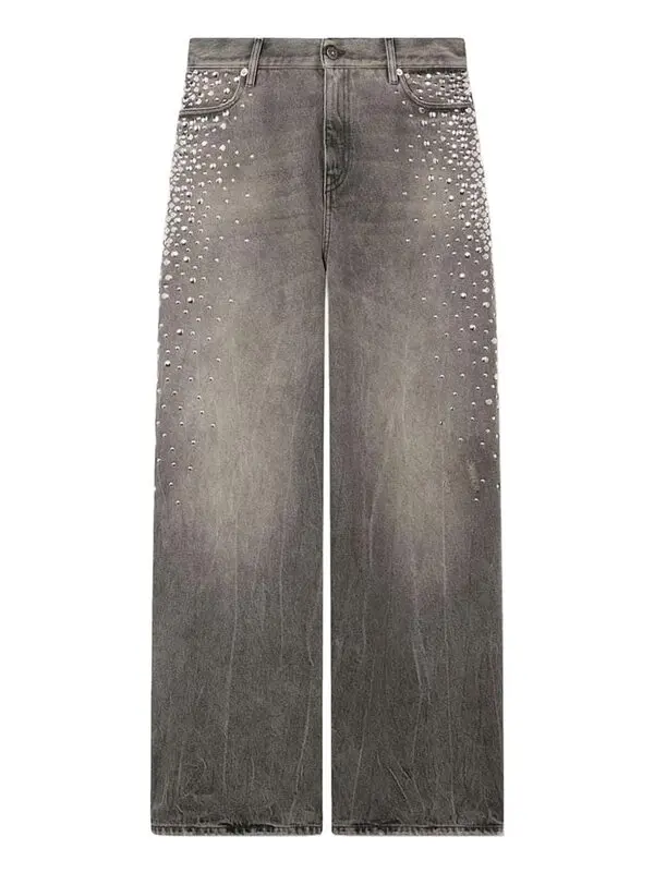 GOLDEN GOOSE Studded Boyfriend Denim Jeans - Multicolor