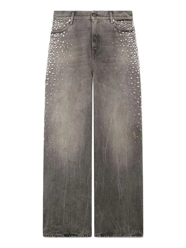 GOLDEN GOOSE Studded Boyfriend Denim Jeans - Multicolor