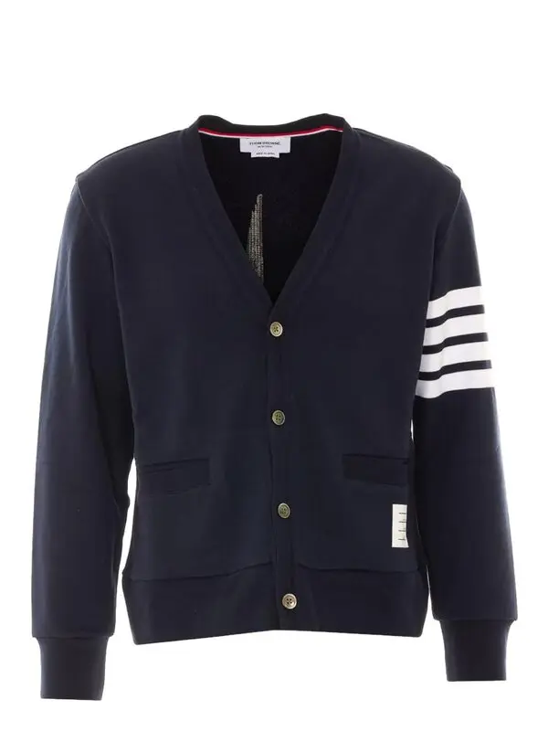 Thom Browne 4bar Cardigan - Black