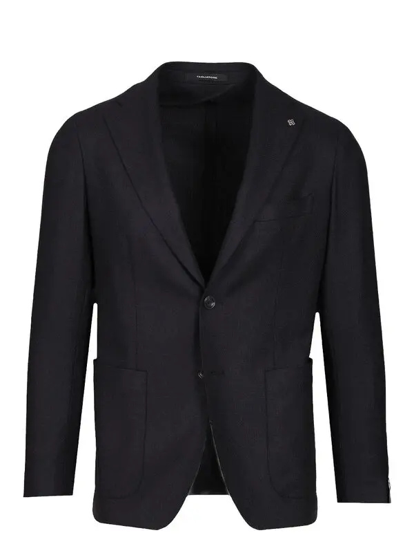 Tagliatore Wool And Cashmere Jacket - Blue