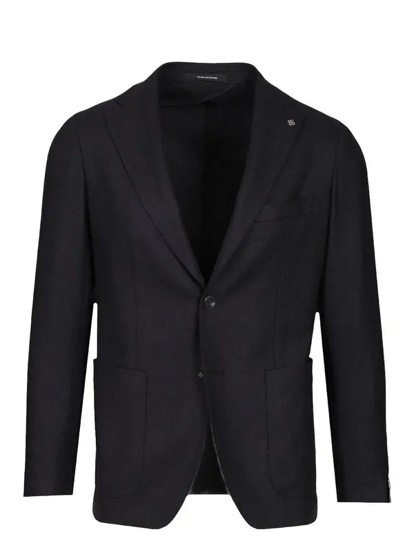 Tagliatore Wool And Cashmere Jacket - Blue