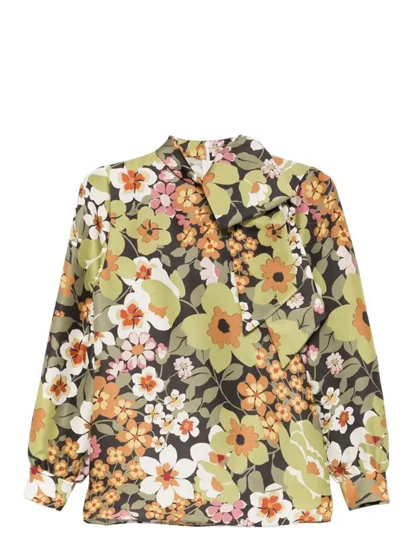 Celine Printed Silk Shirt - Multicolor