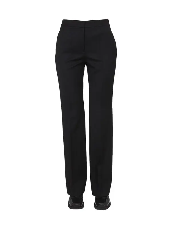 Moschino Wool Grain De Poudre Pants - Black