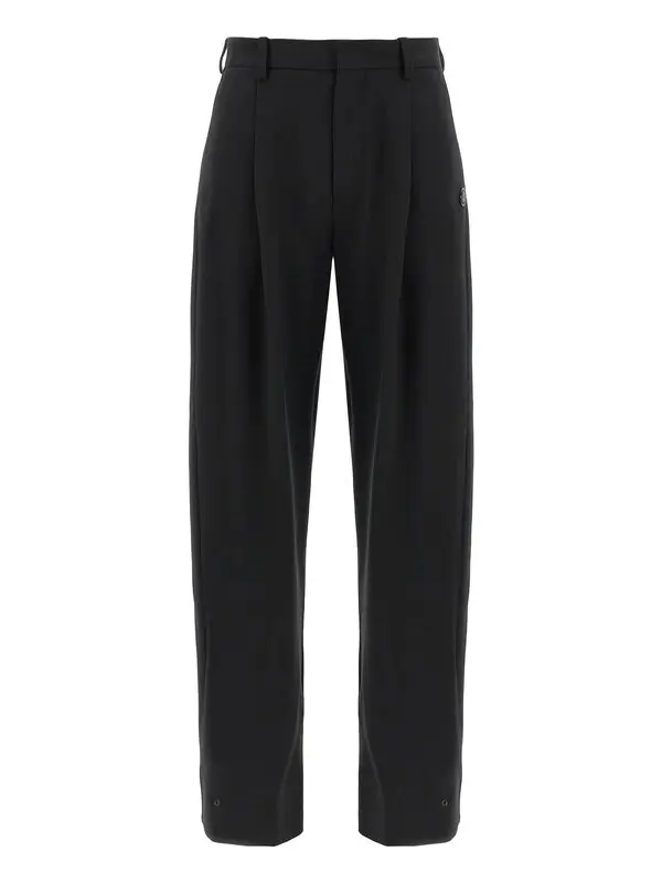 Moncler X Edward Enninful Wool Blend Trousers - Black