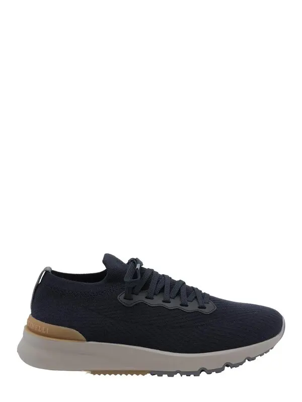 Brunello Cucinelli Fabric Sneakers - Blue