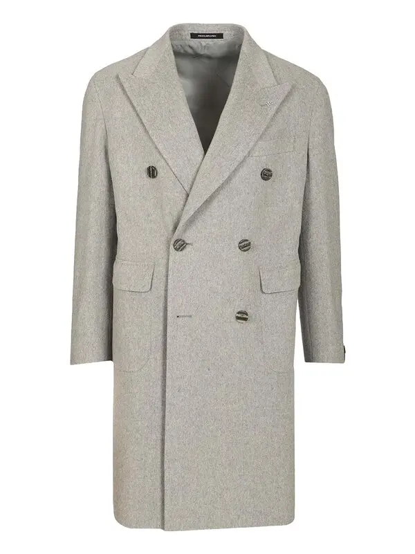 Tagliatore London Double-breasted Coat - Gray
