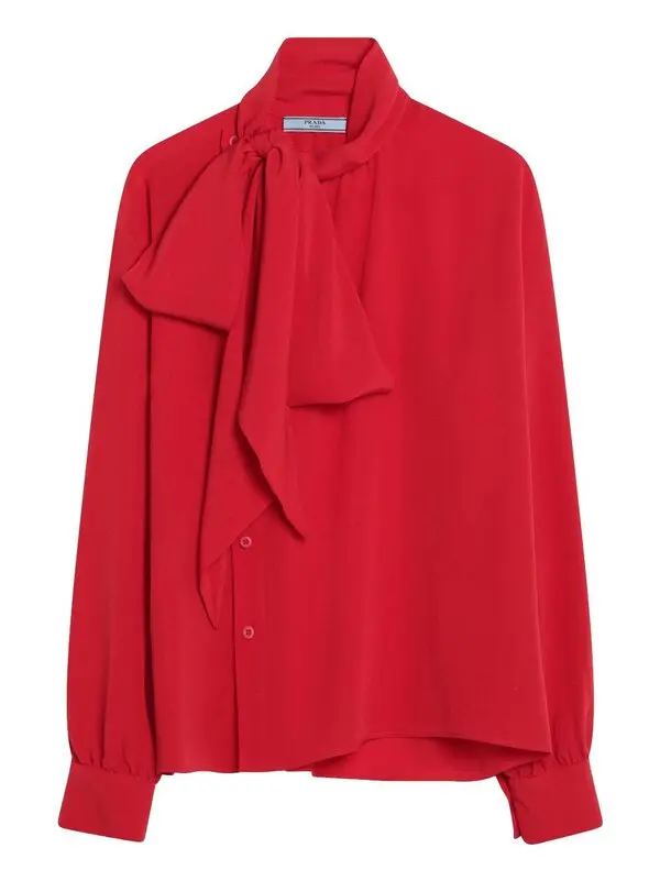 Prada Silk Blouse - Red