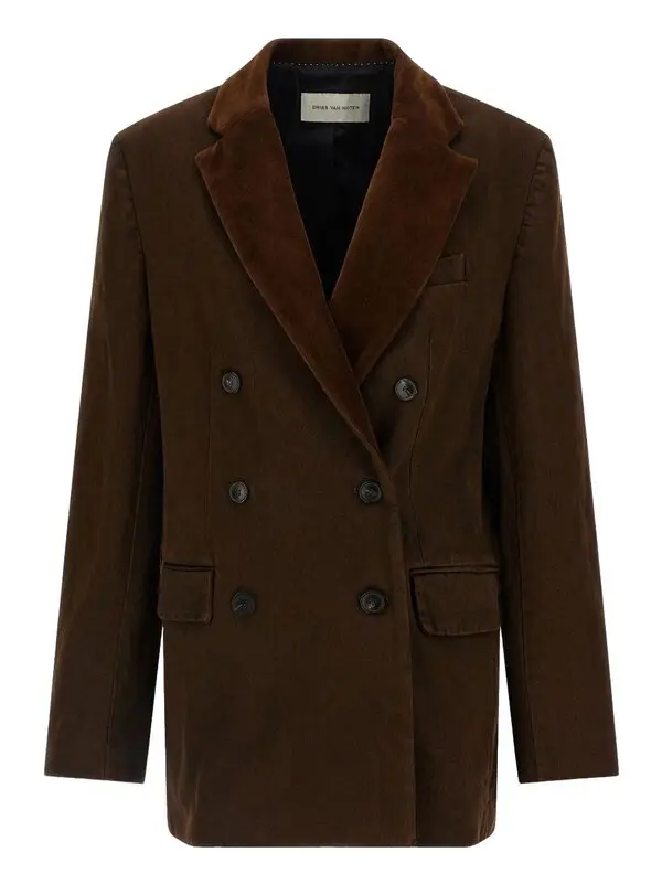 Dries Van Noten Bafya Double-breasted Jacket - Black