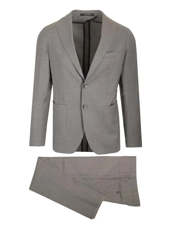 Tagliatore Montecarlo Wool Suit - Gray