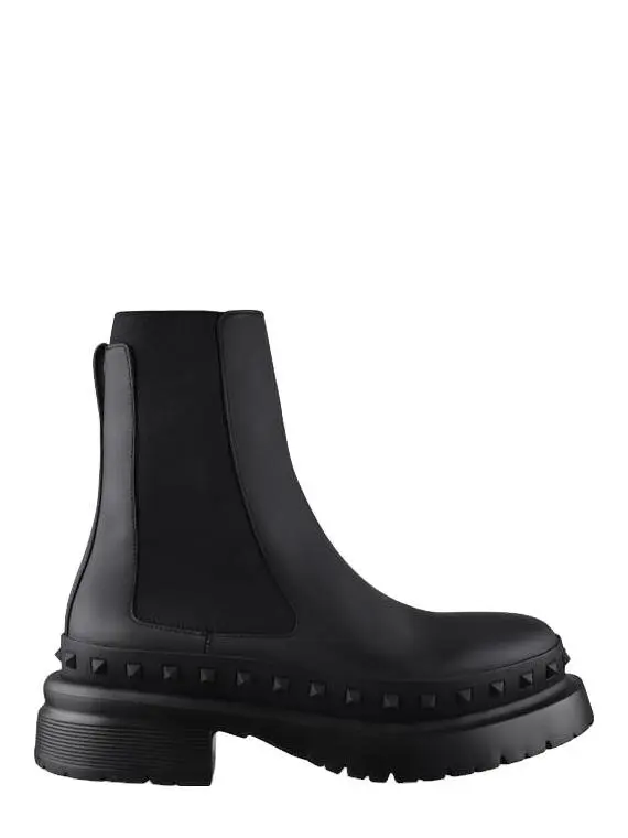 Valentino Garavani M-way Rockstud Boots - Black