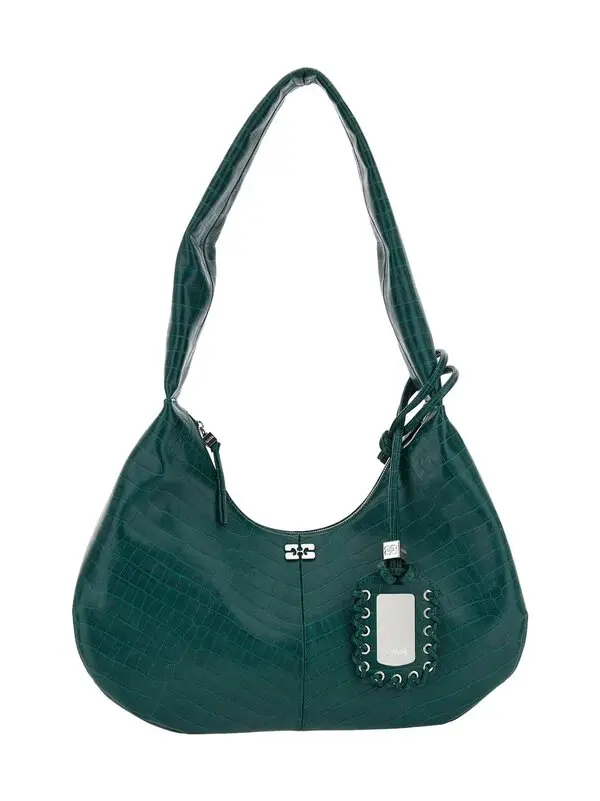 GANNI Leather Shoulder Bag - Multicolor