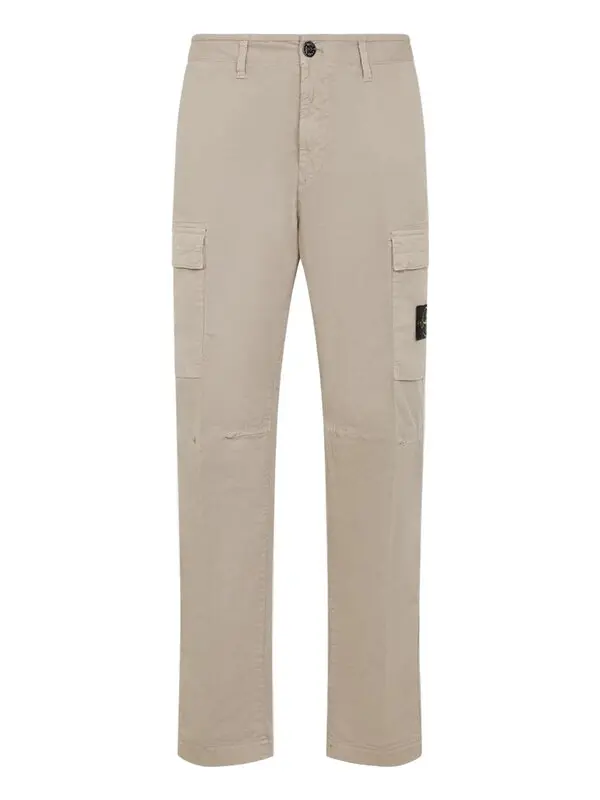 Stone Island Organic Cotton Trousers - Multicolor