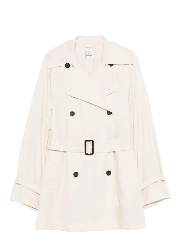 TOTEME Cotton Trench Coat - Multicolor