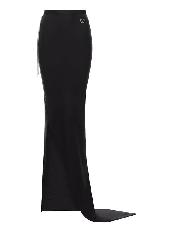 Moncler Rick Owens Adjustable Knitted Skirt - Black