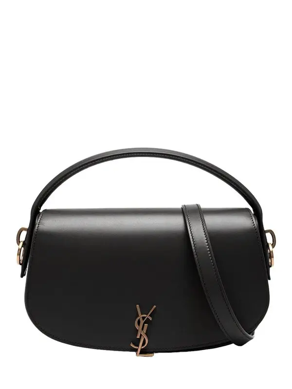 Saint Laurent Voltaire Bag In Box Leather - Black