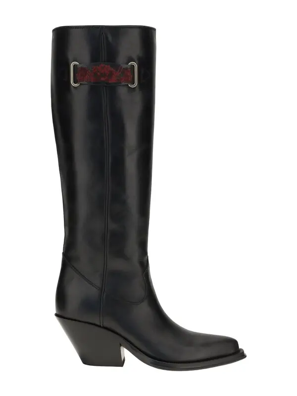 Chloé Azelan Over-the-knee Leather Boots - Black