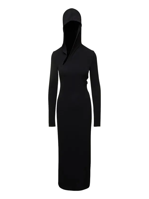 Versace Cut-out Hooded Maxi Dress - Multicolor