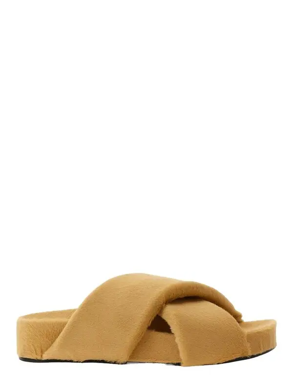 JIL SANDER Crisscross Sandals - Cream