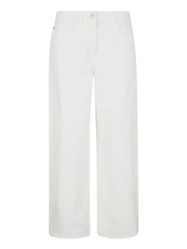 Brunello Cucinelli Cotton Trousers - Multicolor