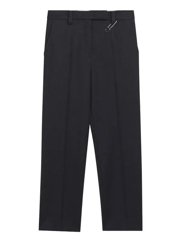 Prada Virgin Wool Trousers - Gray