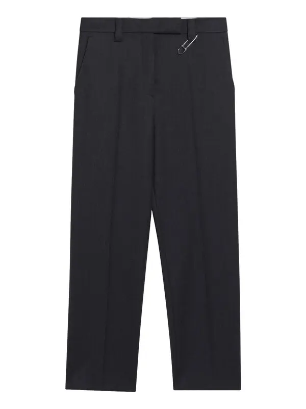 Prada Virgin Wool Trousers - Gray