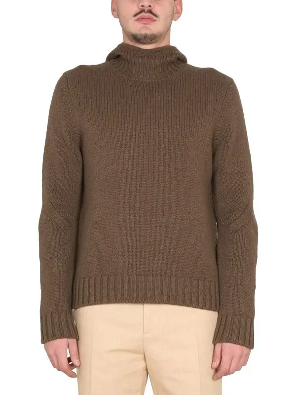 Bottega Veneta Textured Jersey With Hood - Cream