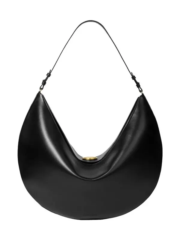 Jacquemus Crescent Leather Bag - Black