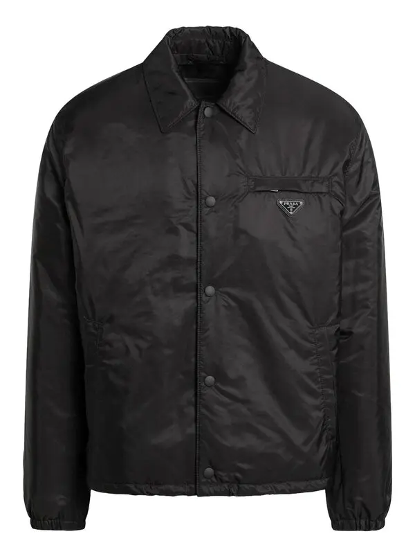 Prada Re-nylon Zip-up Jacket - Black