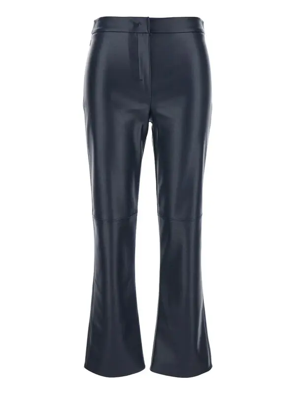 Max Mara Eco Leather Flared Trousers - Multicolor