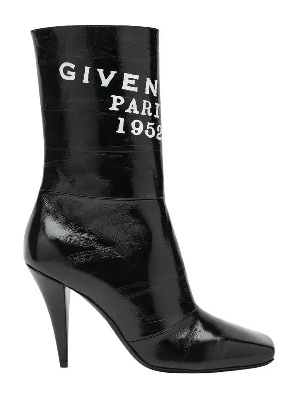 Givenchy Sliced Square Tape Ankle Boots - Black