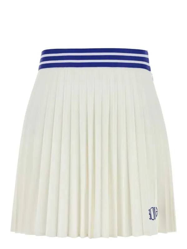 BODE Piquet Court Mini Skirt - White