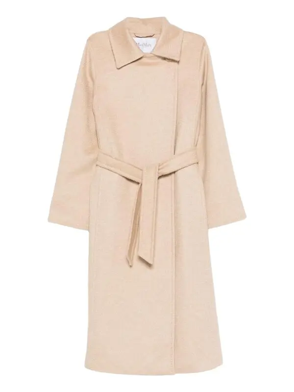 Max Mara Wool Long Coat - Multicolor