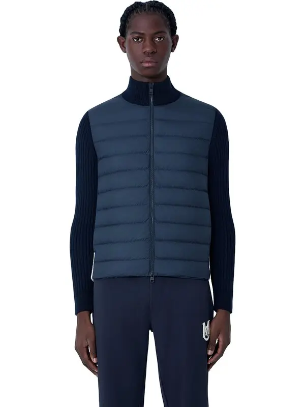 Moncler Logo Motif Cardigan - Blue