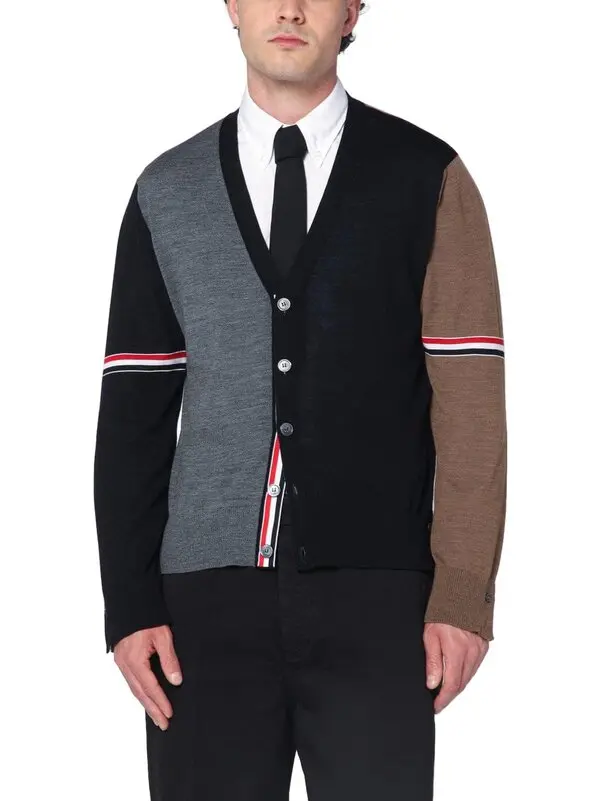 Thom Browne Wool Cardigan - Blue